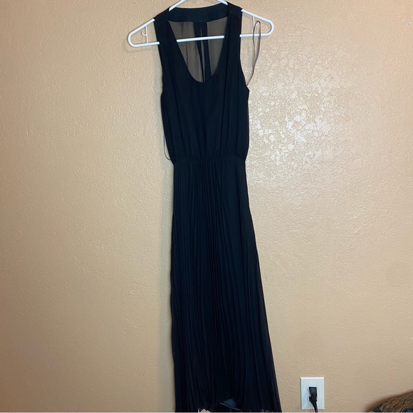 Stella & Jamie | Dresses | Stella Jamie Silk Midi Open Back Mesh Maxi ...